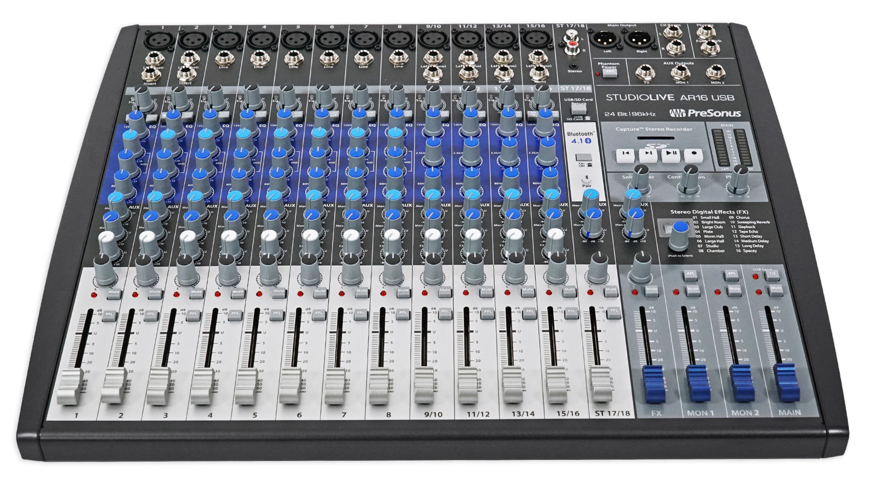 PRESONUS Studiolive AR16 18-Channel USB Live Sound/Studio Recording ...