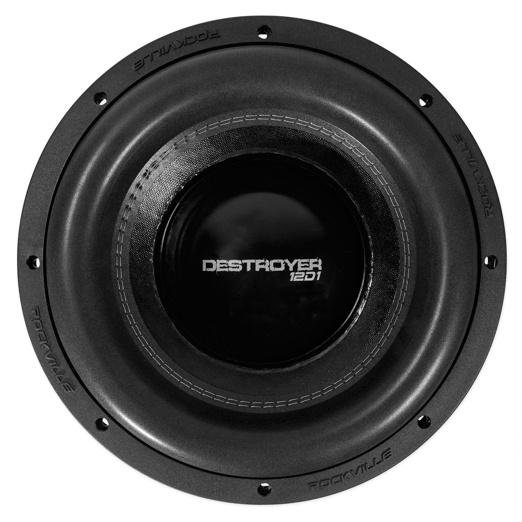 2) Rockville Destroyer 12D1 12" Competition Car Audio Subwoofers USA ...