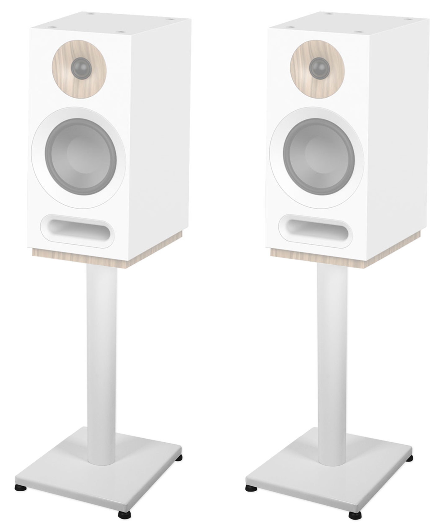 Pair 21” Steel White Stands For Jamo S 803 Bookshelf Speakers | eBay