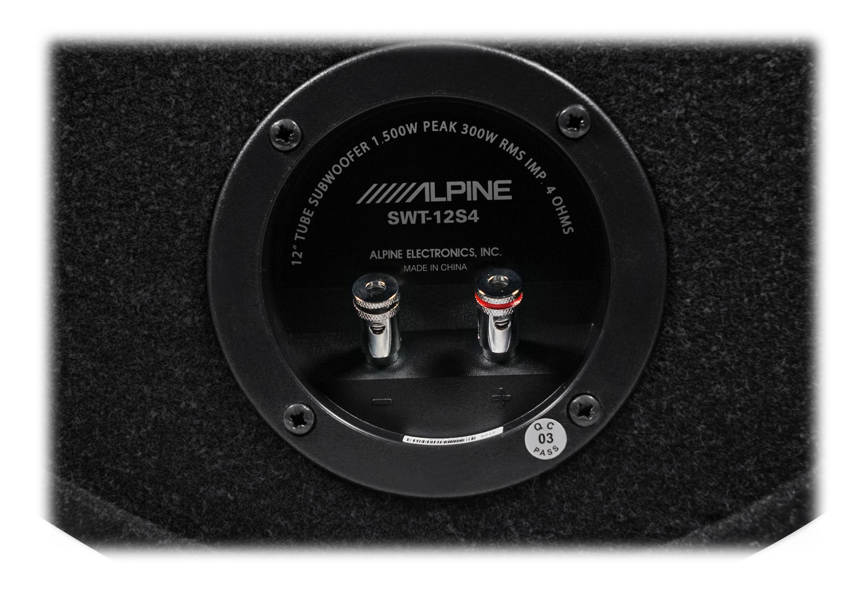 ALPINE SWT-12S4 1000w 12" Subwoofer in Bass Tube 4-Ohm Sub+Bluetooth ...