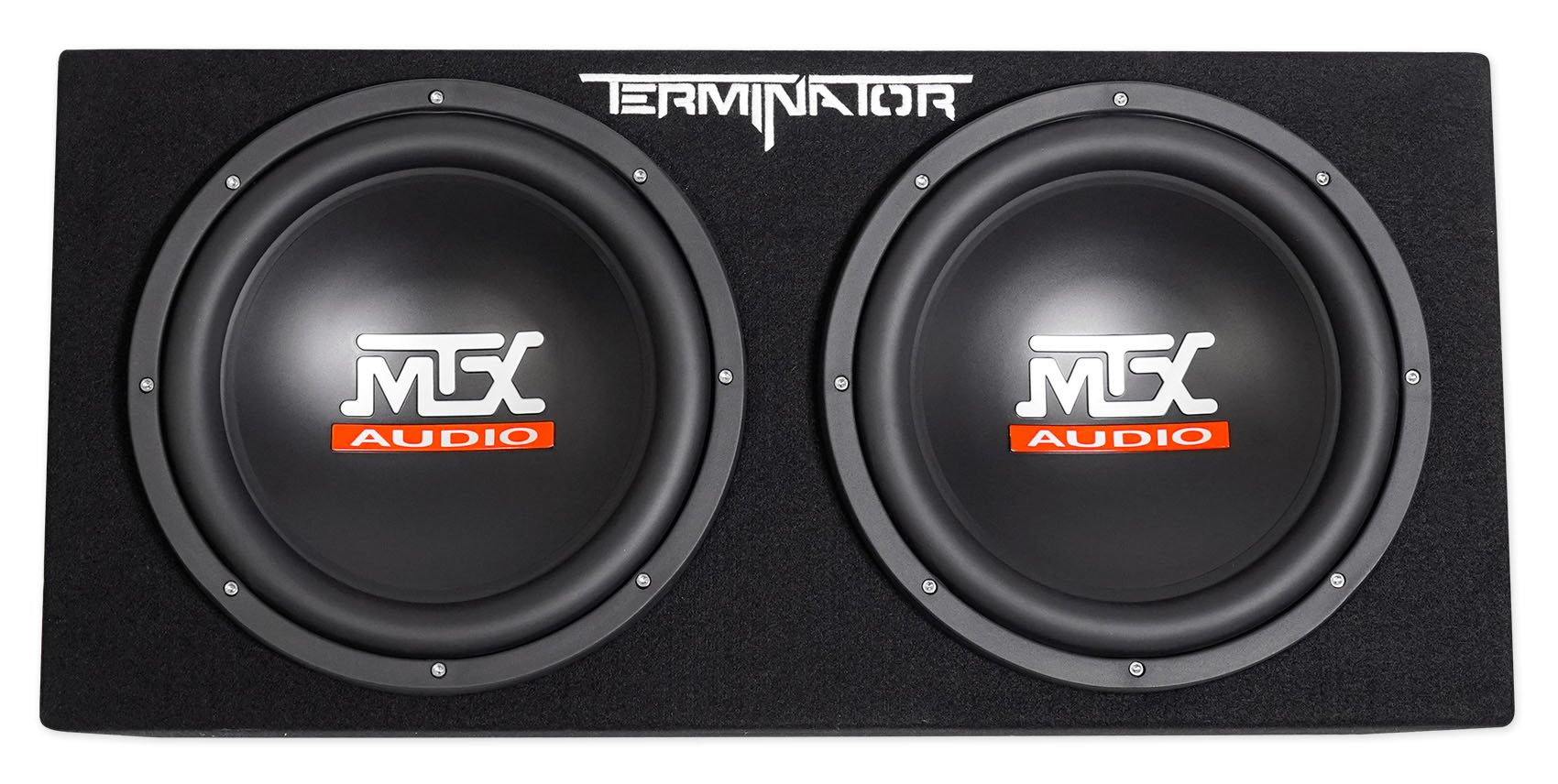 MTX Terminator TNP212DV 500w RMS Dual 12” Subwoofers+Vented Sub Box ...