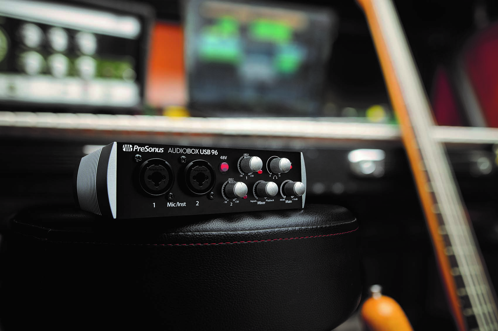 PRESONUS AUDIOBOX USB 96 2x2 Bus-powered Audio Recording MIDI Interface ...