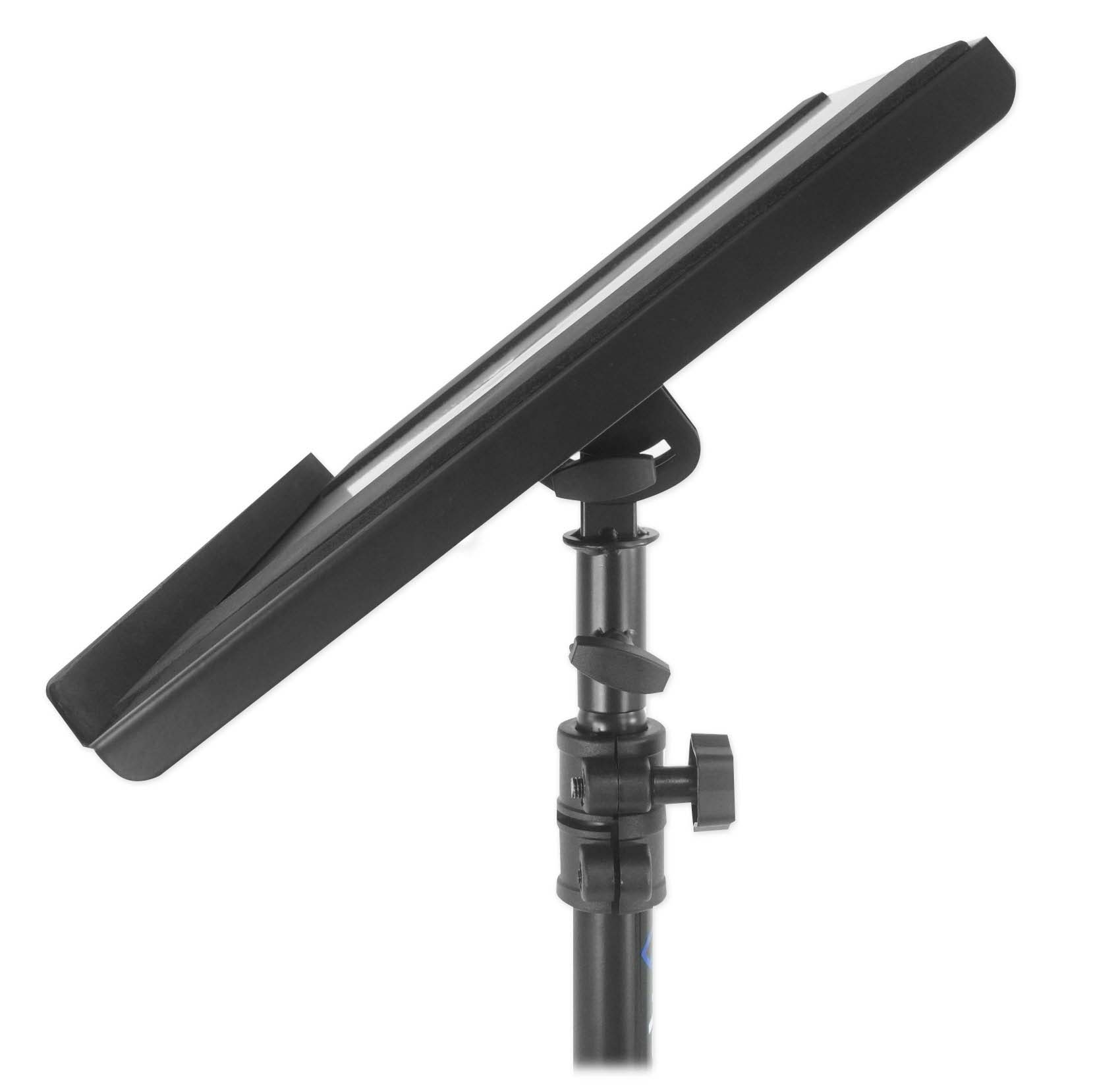 Rockville RLS67 Adjustable DJ Controller Tripod Stand w/ with Dual ...