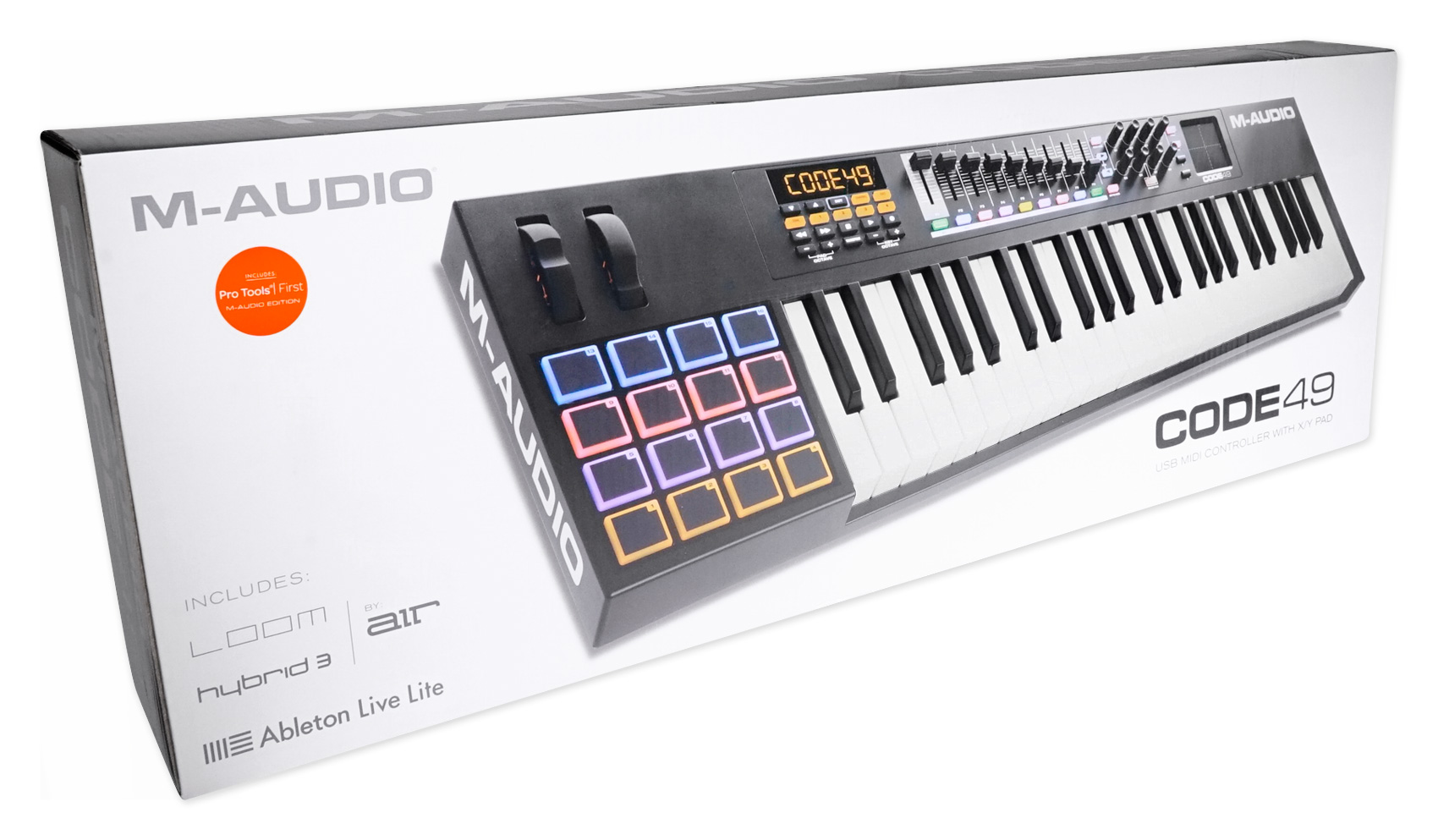 M-Audio Code 49 49-Key USB MIDI Production Keyboard Controller w/ X/Y ... M-Audio Code 49 49-Key USB MIDI Production Keyboard Controller w/ X/Y ...