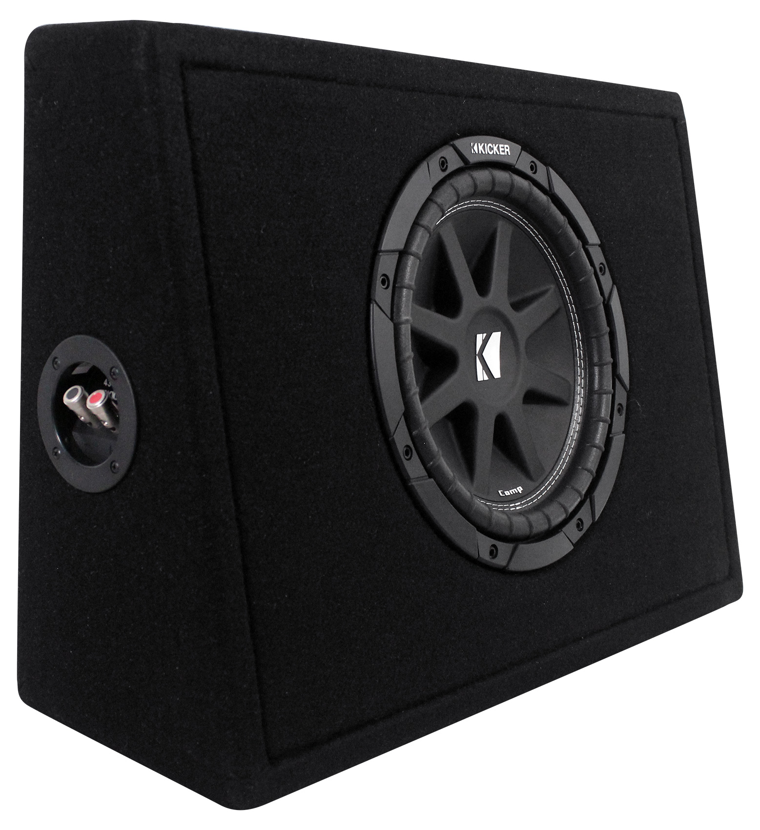 KICKER 43TC104 Comp 10" Subwoofer In Sub Box Enclosure+Amplifier+Amp ...