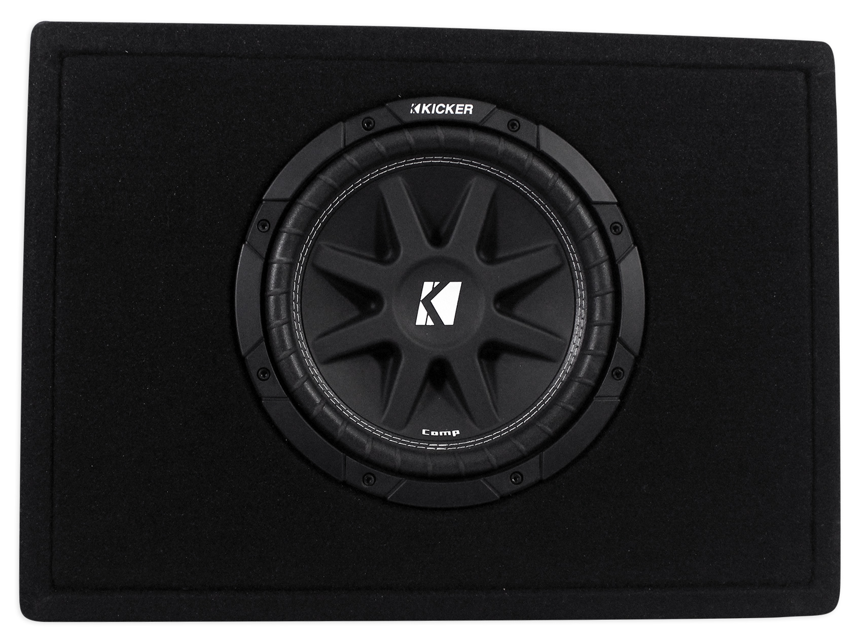 KICKER 43TC104 Comp 10" Subwoofer In Sub Box Enclosure+Amplifier+Amp ...
