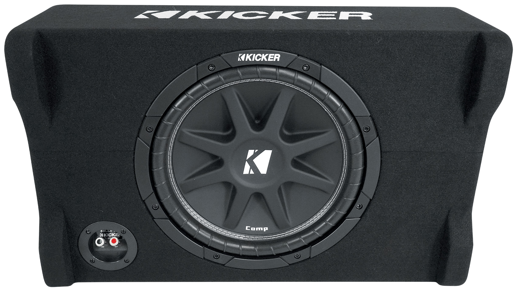 KICKER 48CDF124 Comp12 12" 300w Down Firing Car Subwoofer+Mono ...